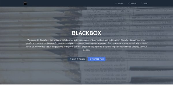 Blackbox Direct - Создан фирменный контент WordPress • Нейро-Сети.ру