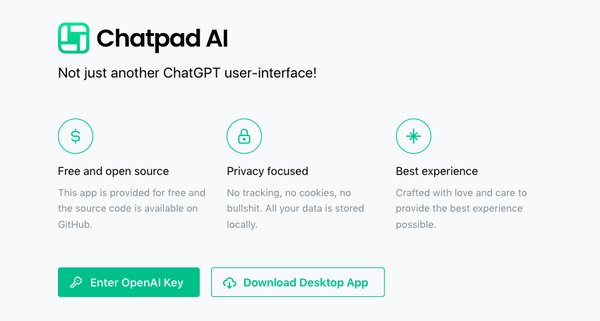 Chatpad AI - Бесплатный пользовательский интерфейс чата для chatgpt • Нейро-Сети.ру