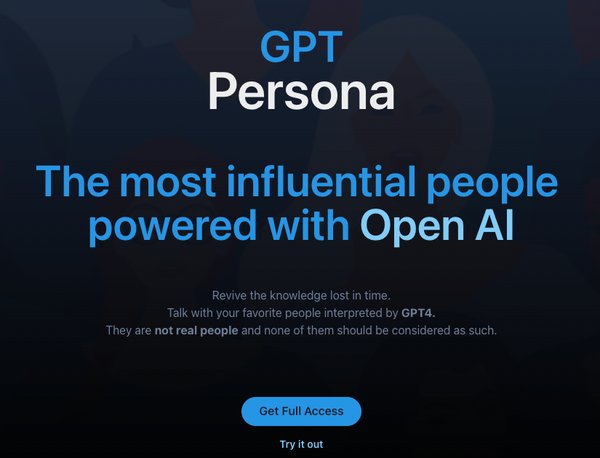 GPT Persona - Инструмент для общения с влиятельными историческими фигурами • Нейро-Сети.ру