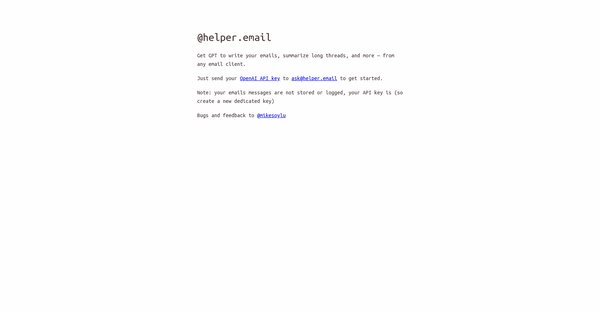 helper.email - Помощь в написании писем • Нейро-Сети.ру