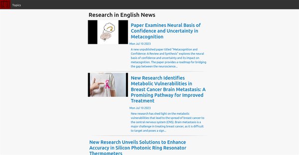 Research in English - Предоставляет информацию о новостях исследований • Нейро-Сети.ру