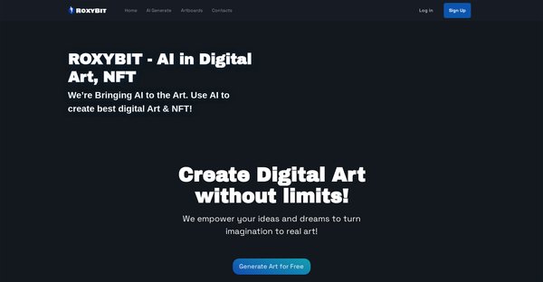 RoxyBit - Создание цифрового искусства и торговая площадка NFT • Нейро-Сети.ру